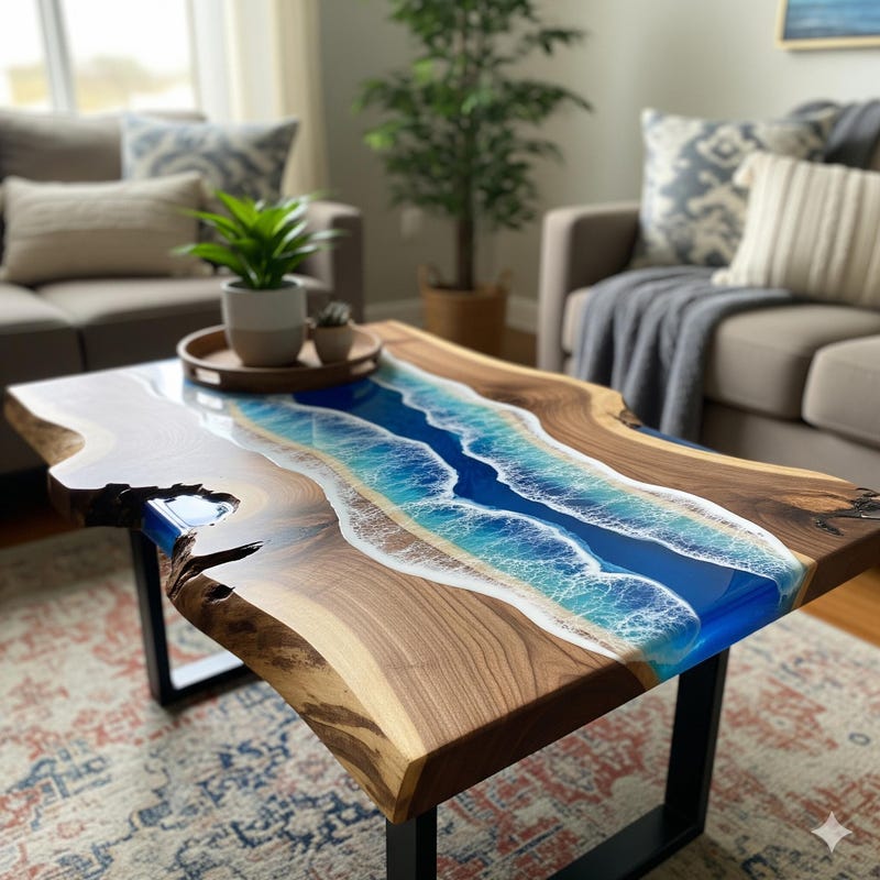 Resin River Table - Etsy