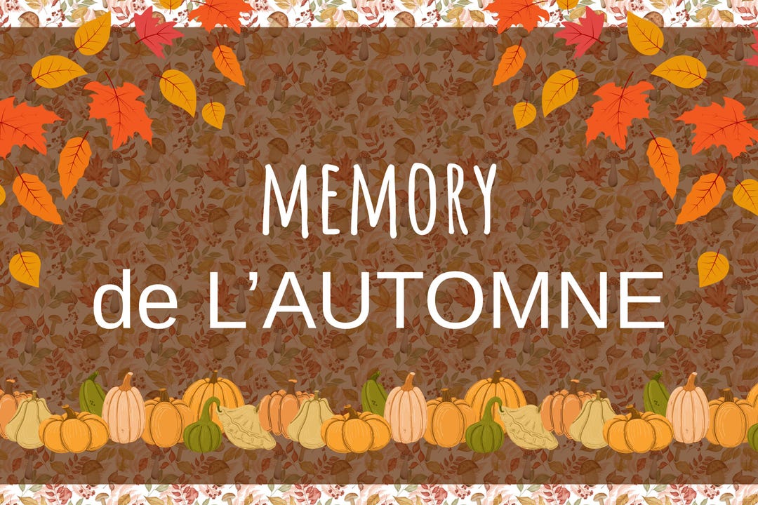Autumn Memory Game – Educational Game to Download and Print | Kids ...