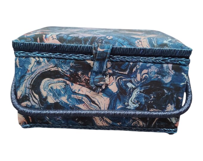 Singer Sewing Basket Blue or Green - Etsy