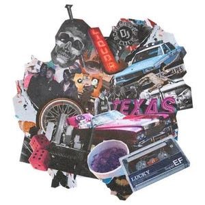 Houston Rap/slab Culture DJ Screw Vinyl Stickers (set of 5) - Etsy
