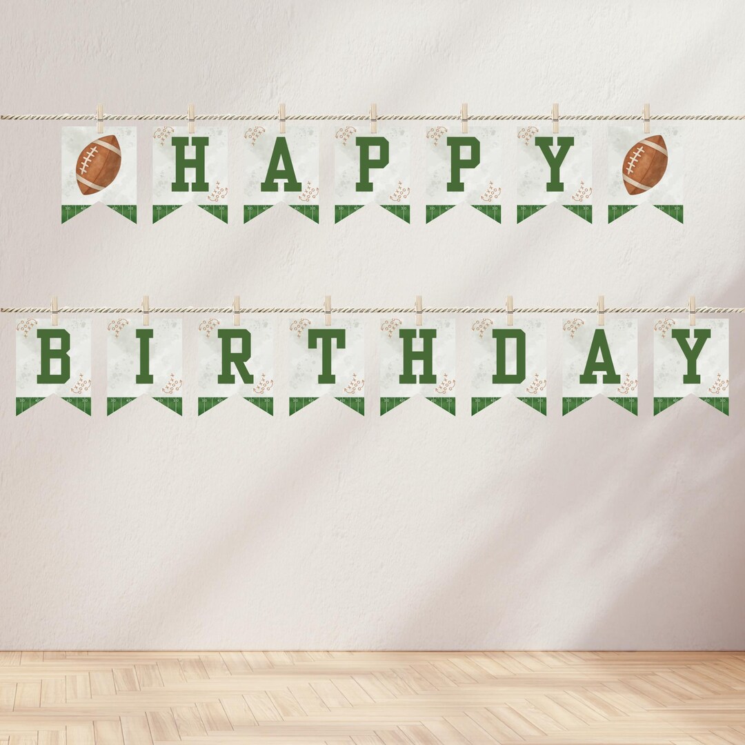 First Year Down Editable Digital Birthday Banner Plus Free Birthday ...