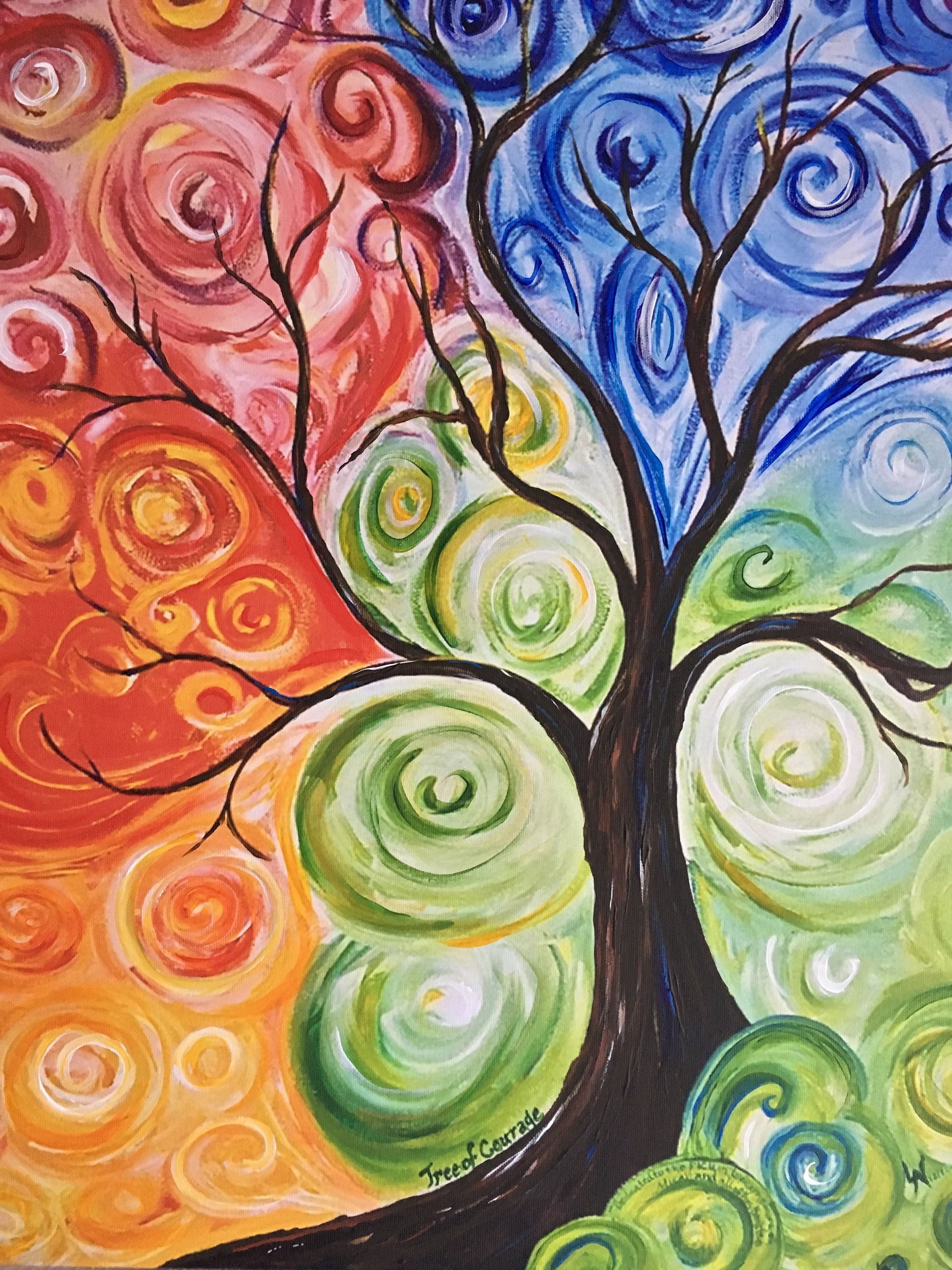 Tree of Courage 16 X 20 Canvas Art Print - Etsy