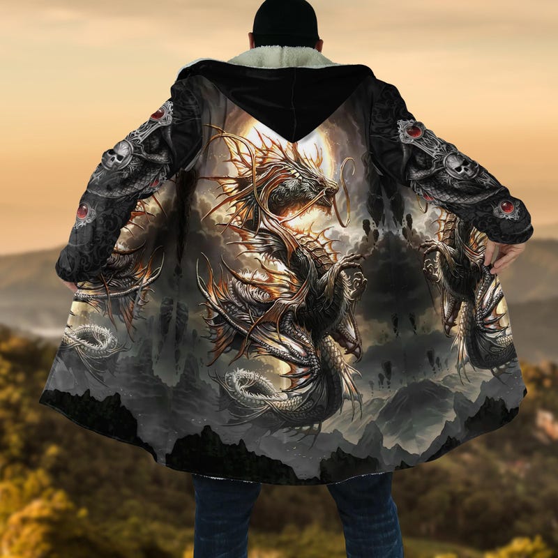 Viking Coat Dragon - Etsy UK