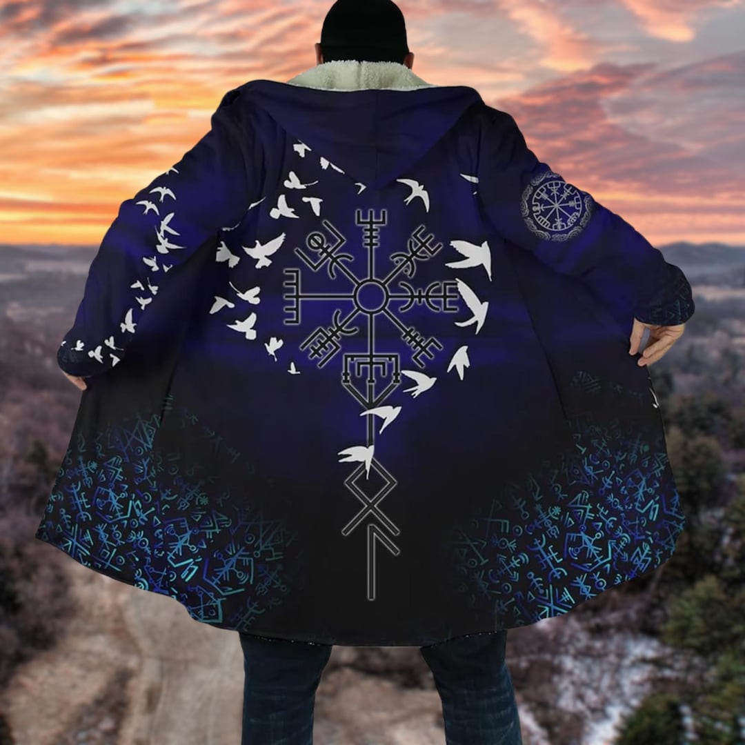 Native Pride Eagle Hooded Cloak, Indigenous Warrior 3D Print Winter ...