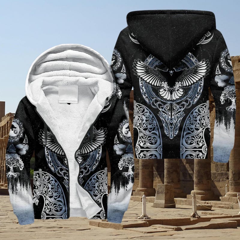 Odin Wolf Hoodies - Etsy