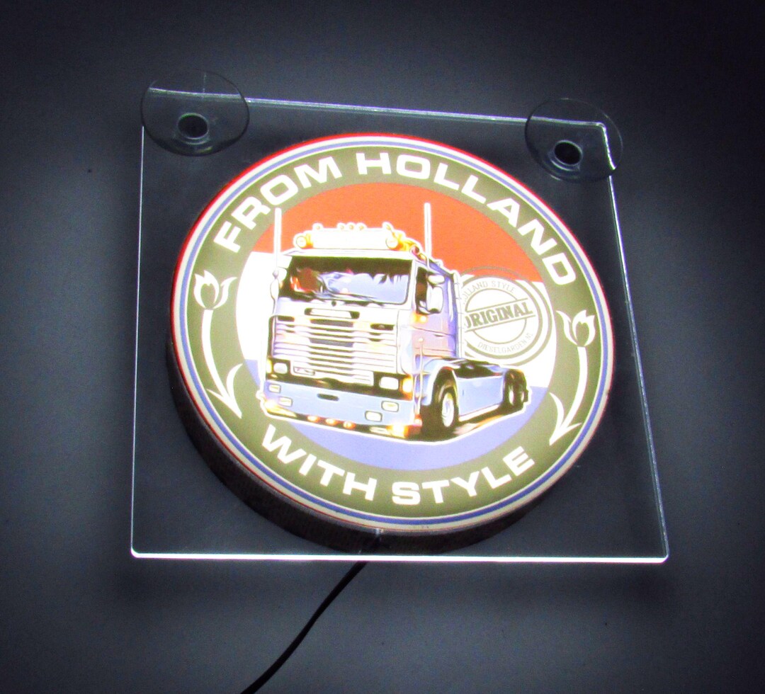 LIGHTBOX HOLLAND STYLE2 para parabrisas 24v 2x ventosas, cable de 2 m ...