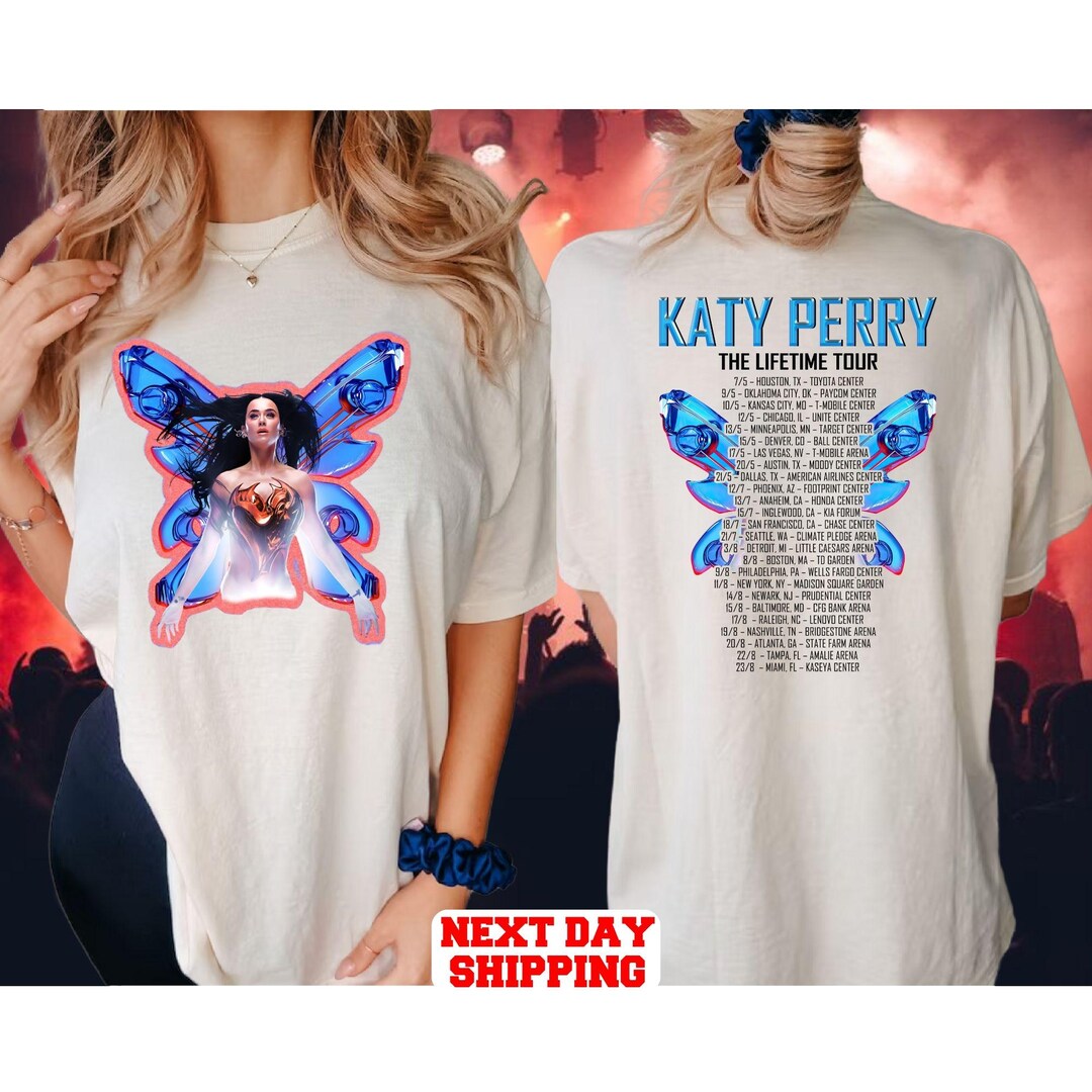 Comfort Colors 2025 Katy Perry the Lifetime Tour Shirt, Katy Perry Fan ...