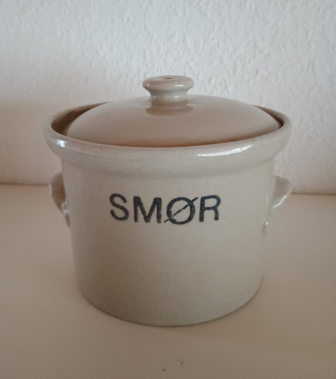 Antique Bourne Denby Ceramic Butter Pot - Danish "smør" With Lid - Etsy