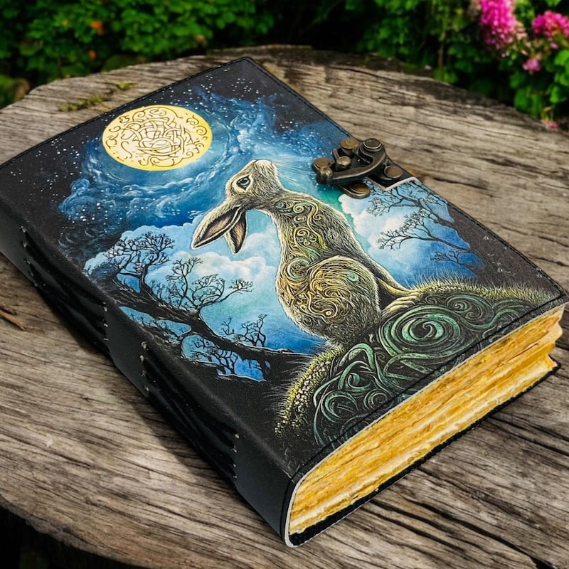 Leather Hare Book - Etsy