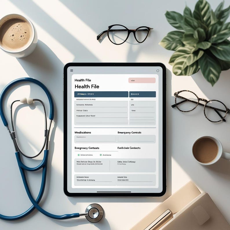 My Health Filer – Printable Personal Medical Organizer | Digital Health ...