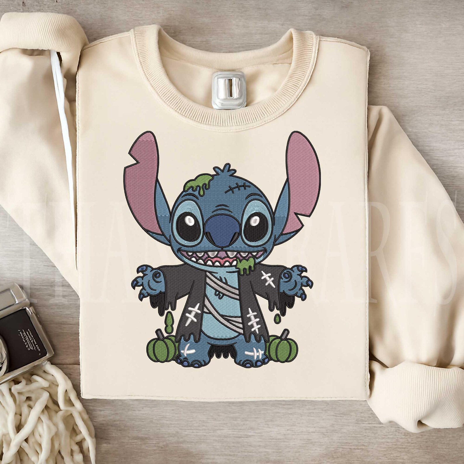 Zombie Stitch Embroidery Design, Halloween Machine Embroidery File ...