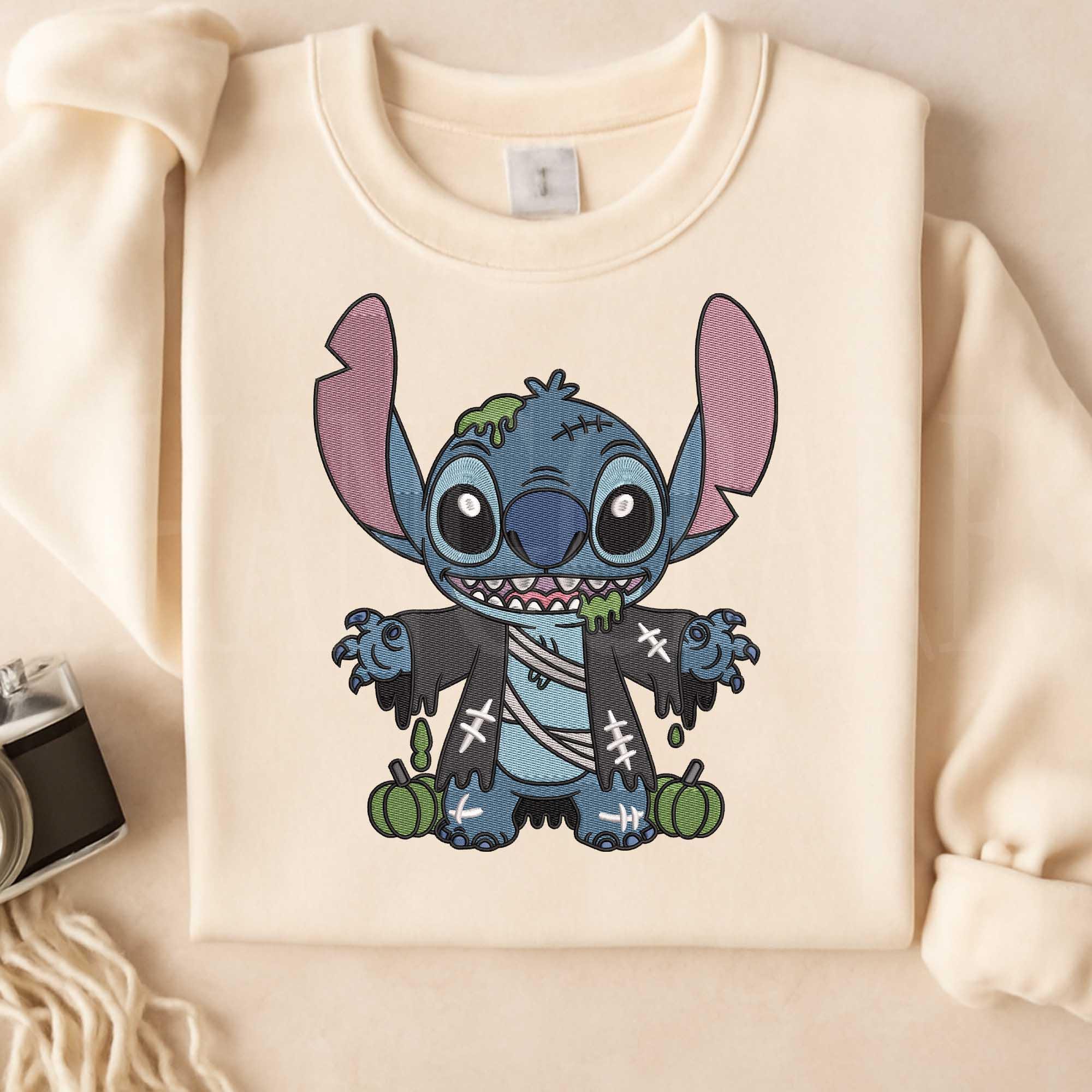 Zombie Stitch Embroidery Design, Halloween Machine Embroidery File ...