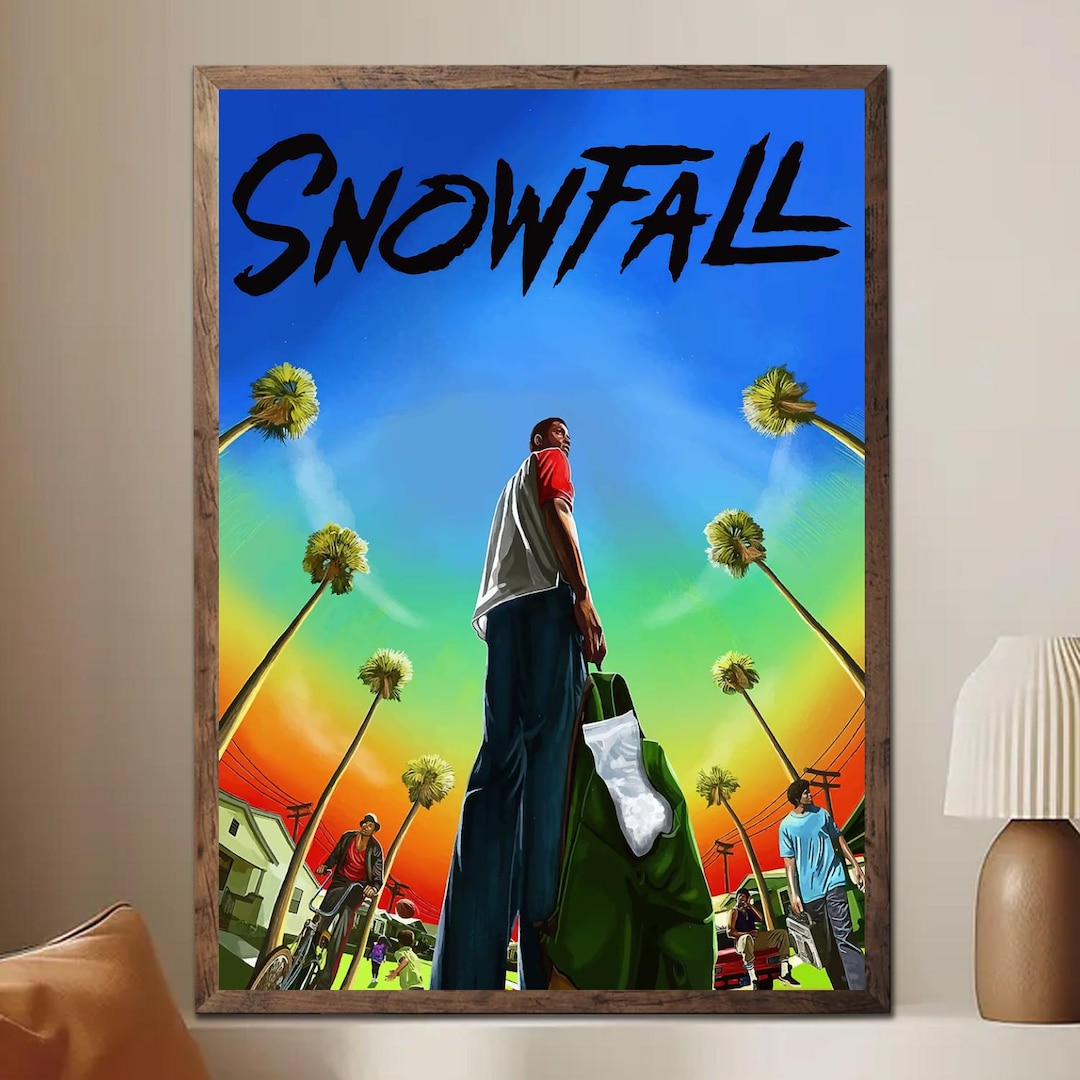 Snowfall TV Series Poster Unframed, Gritty Crime Drama Wall Art, Iconic ...