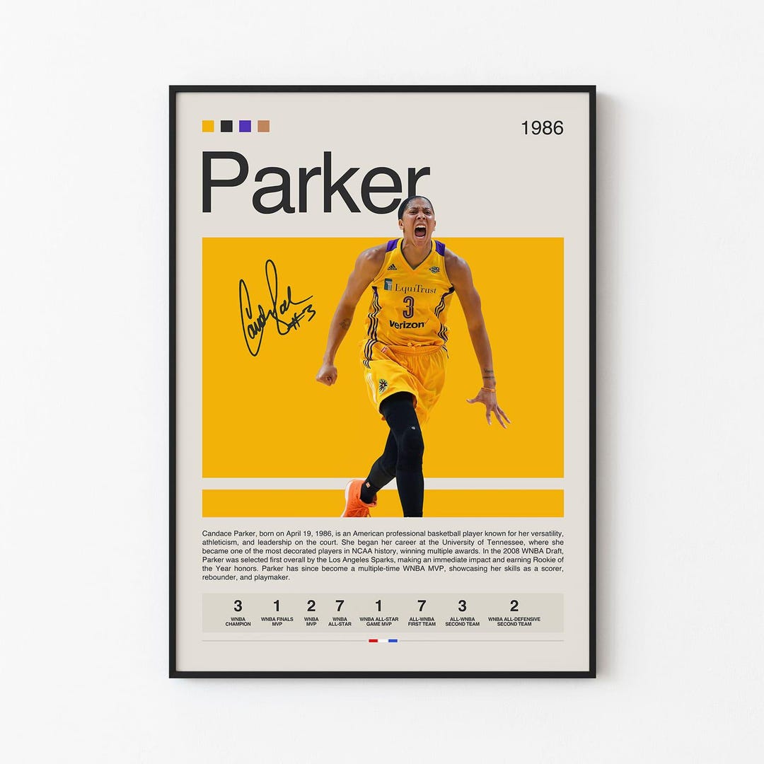 Candace Parker Poster Unframed, WNBA Legend Wall Art, Iconic Women’s ...