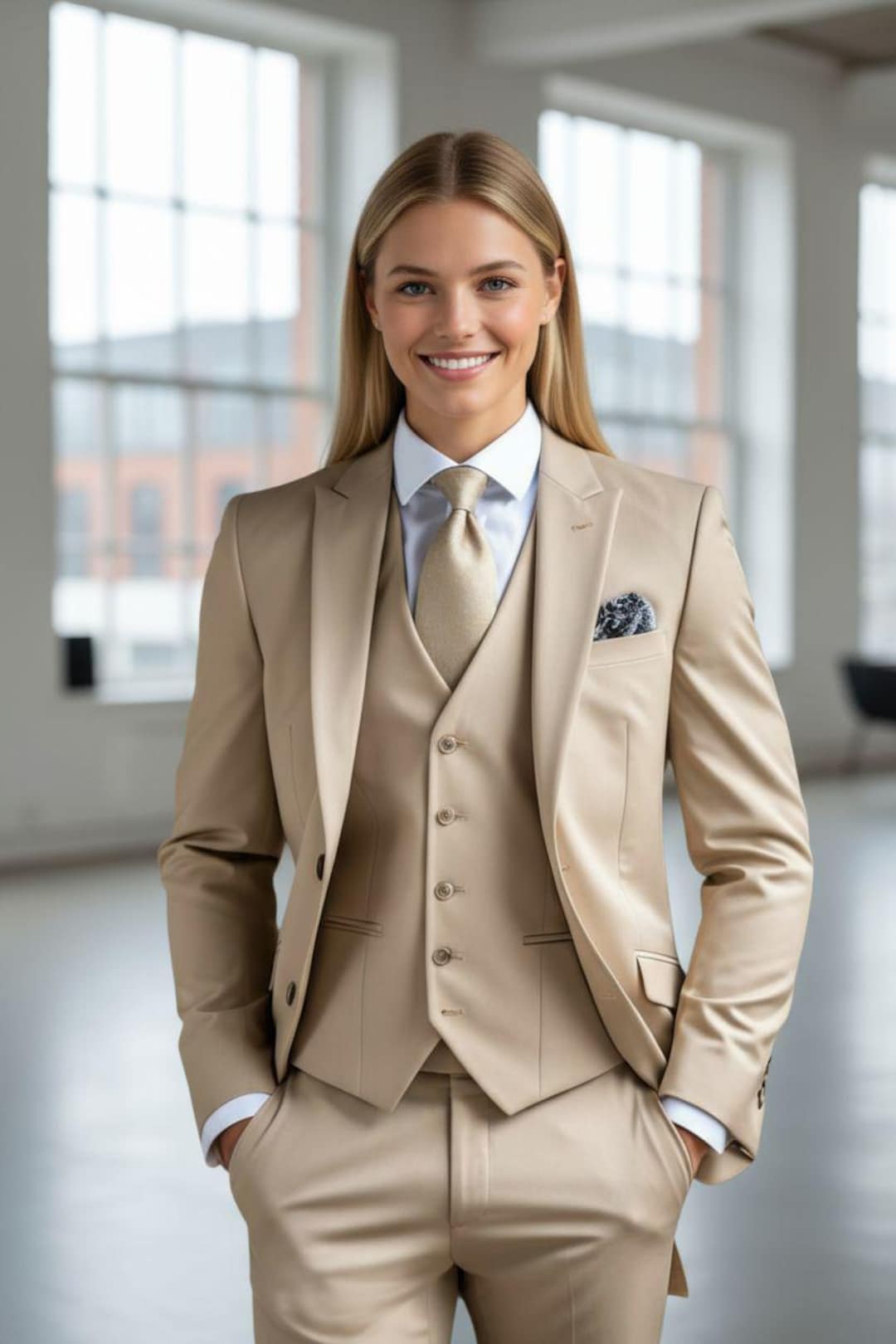 Stylish Women's Cream Wedding Suit: Bespoke Party Outfit - Etsy UK
