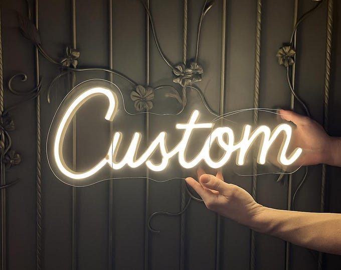 Custom Neon Name Sign | Led Neon Sign Custom | Neon Sign Bedroom | LED ...