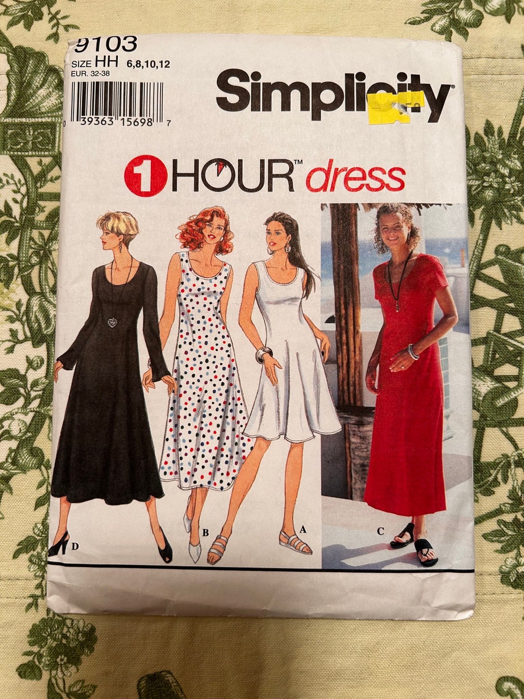 1990s Vintage Simplicity Pattern 9103 Misses Petite Dress, Stretch ...