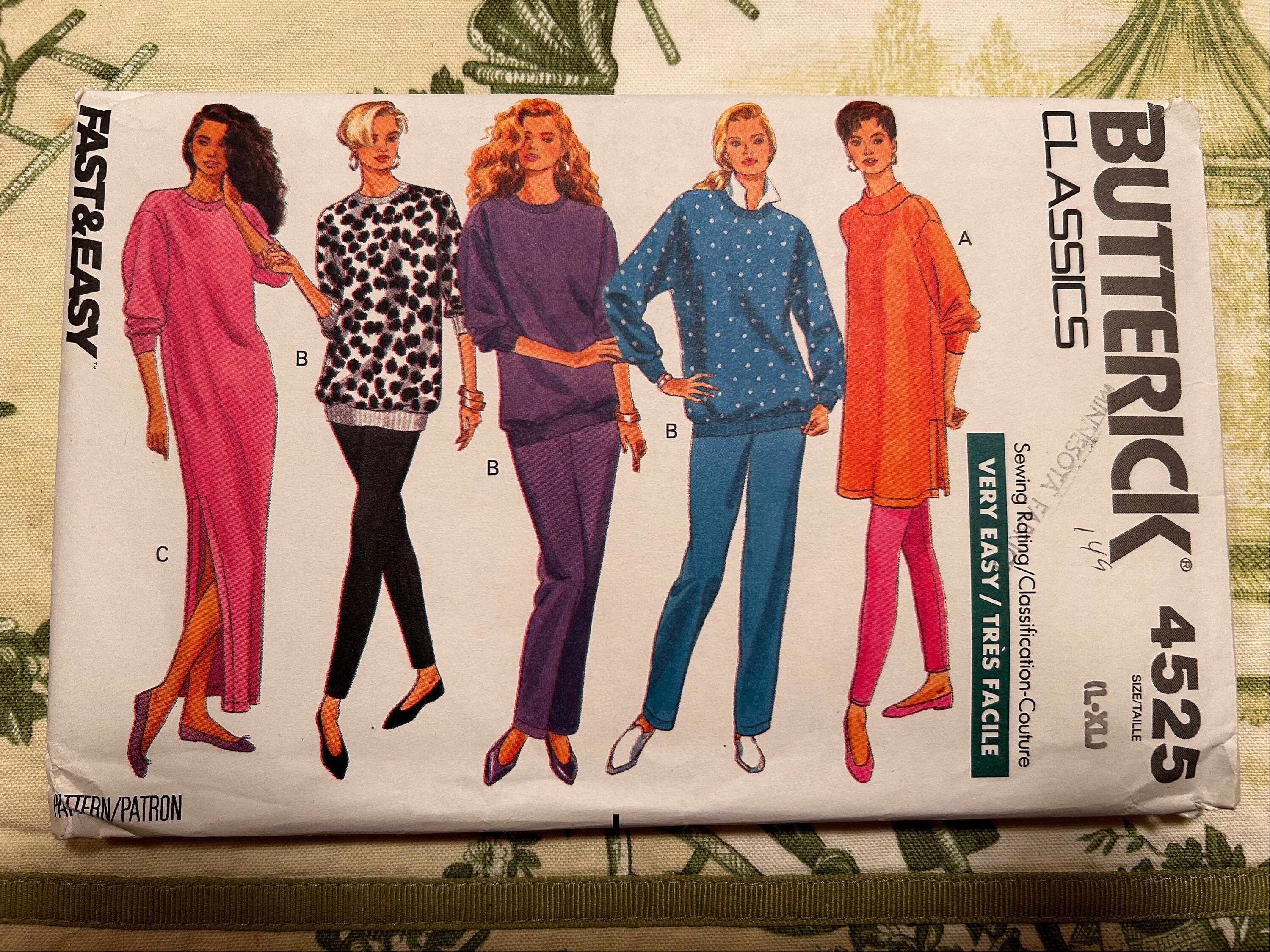 1980s Vintage Butterick Classics Pattern 4525, Misses Petite Top ...