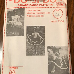 Vintage Do-si-do Pattern Square Dancing Dress Costume 4 Size 12 - Etsy