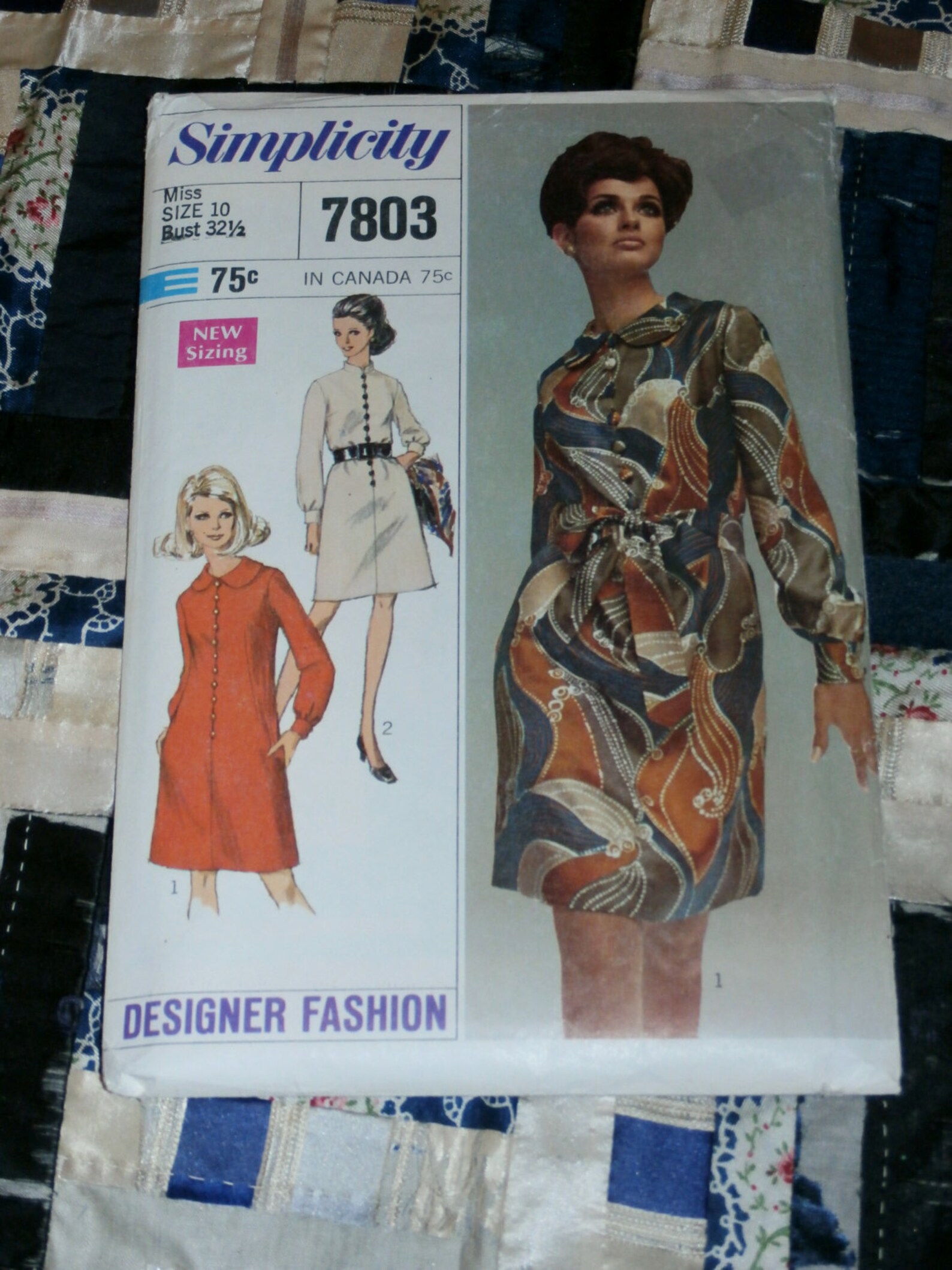1968 Vintage Simplicity Pattern 7803 for a Misses Designer - Etsy