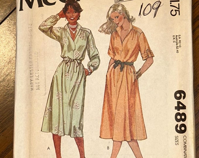 1960s Vintage Mccall's Pattern 6808 Junior One-piece Slim, Full Skirt ...
