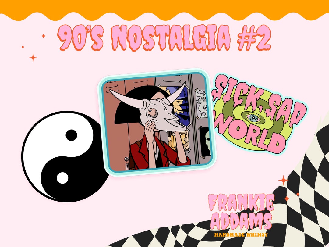 90's Nostalgia Bundle 2 Jane Lane Sick Sad World Grunge Frankie Addams Sticker - Etsy