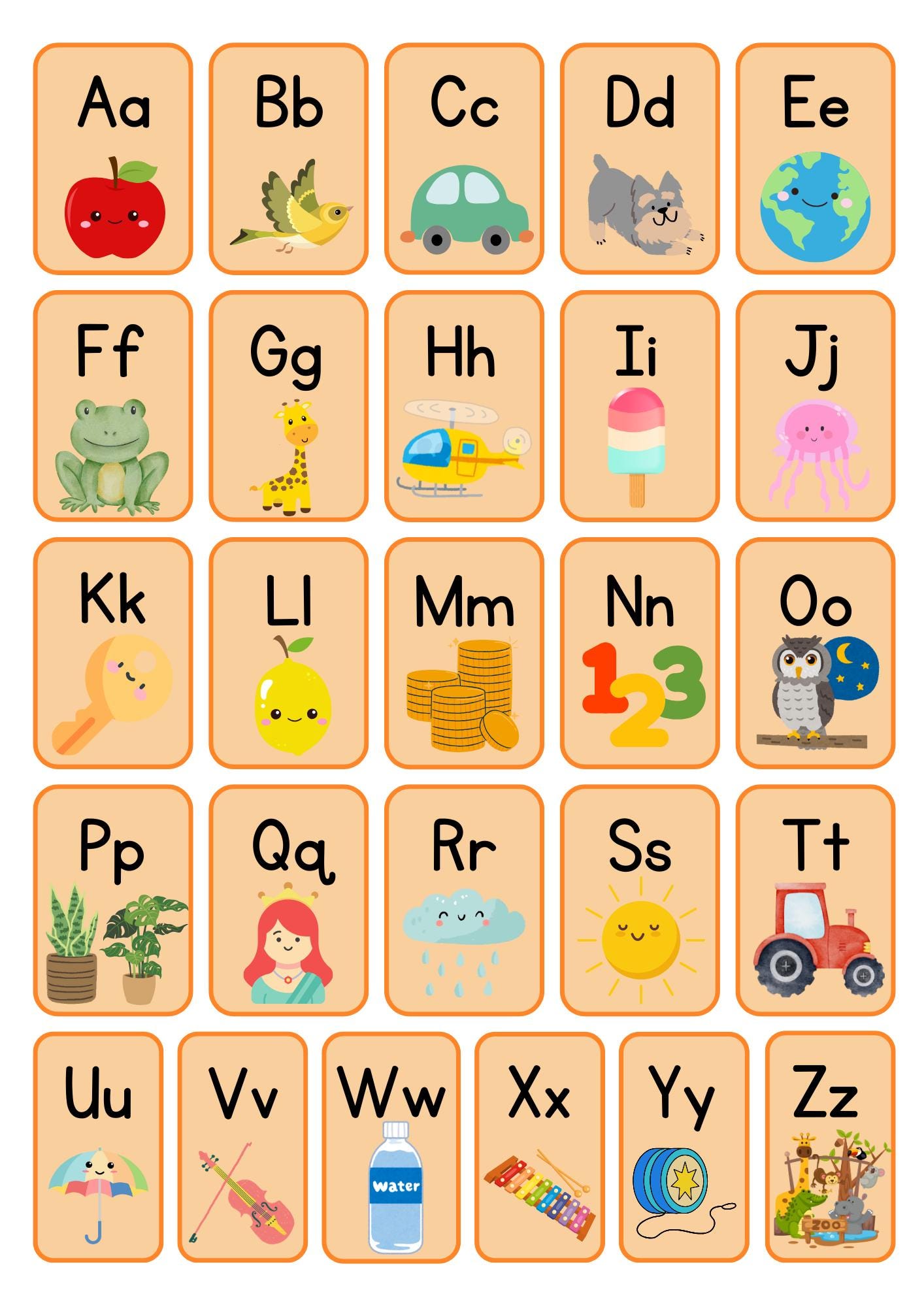 Alphabet Print Out Resource - Etsy