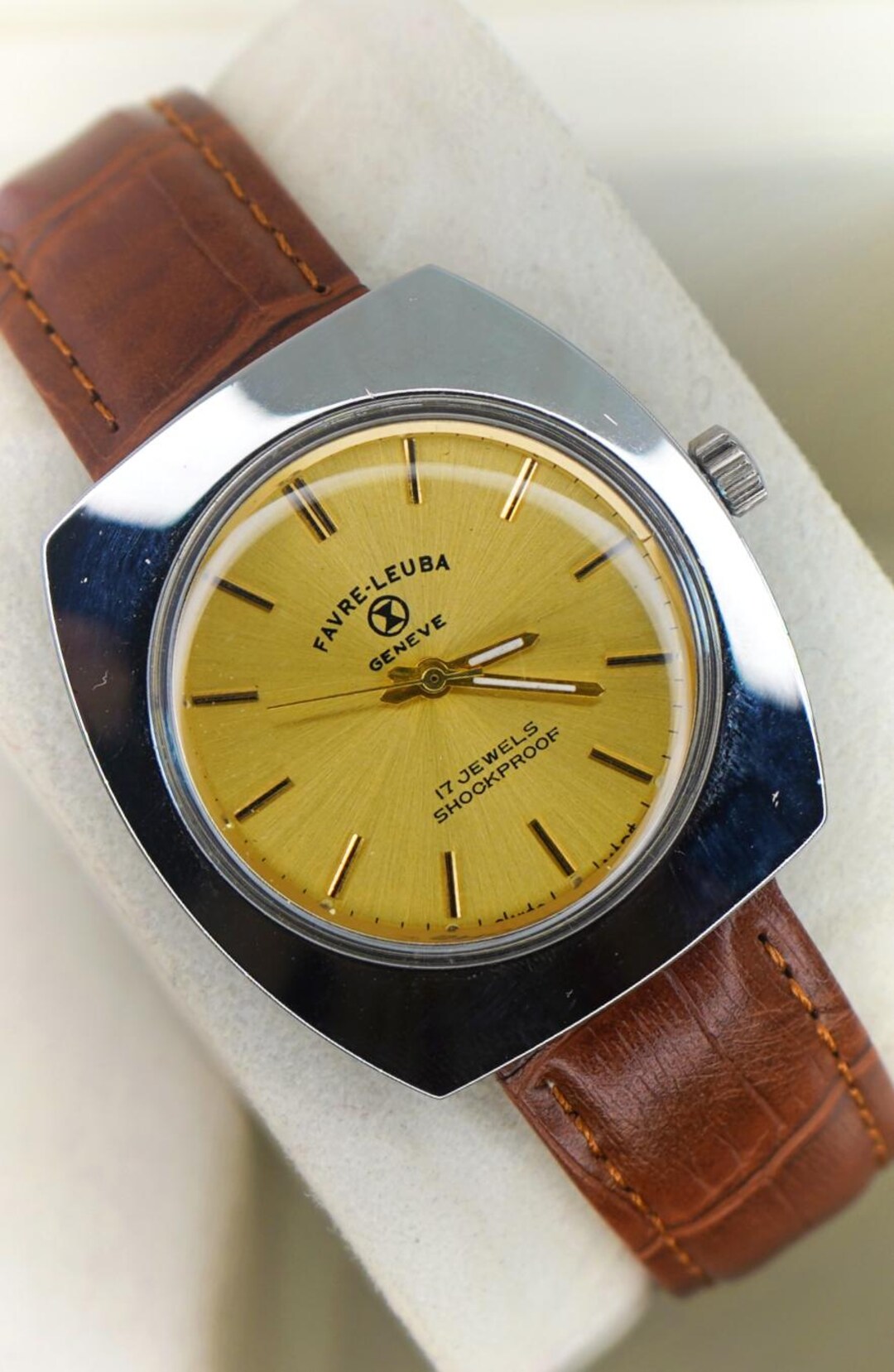 Rare Favre Leuba Geneve Cal 101 Mechanical Handwing 17 Jewels Wrist ...