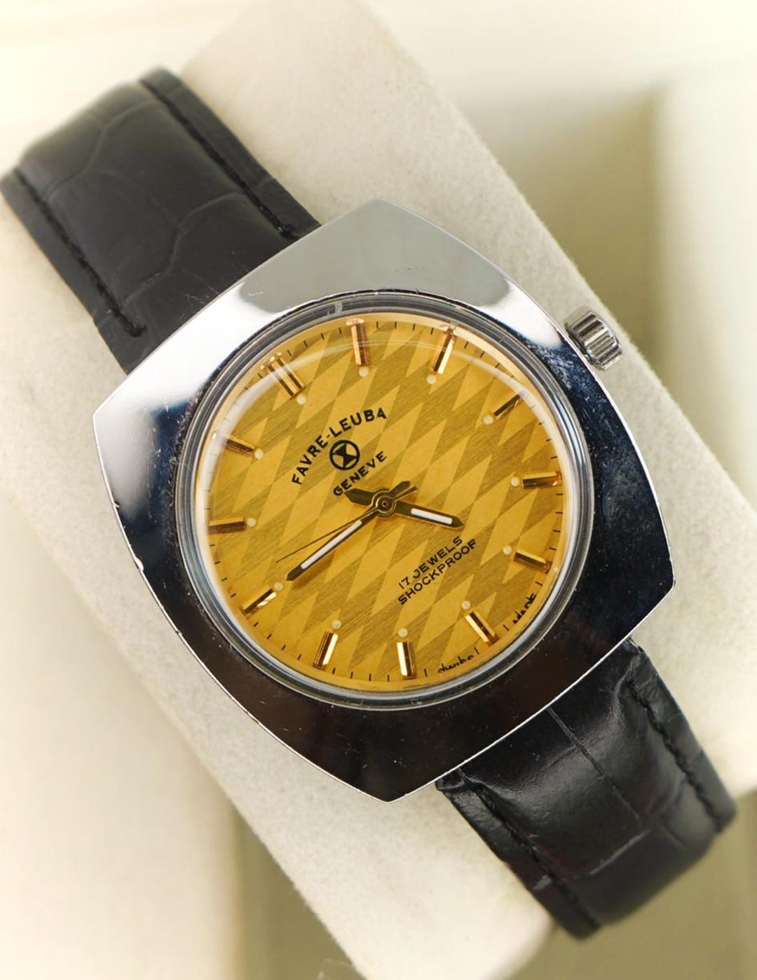 Rare Favre Leuba Geneve Cal 101 Mechanical Handwing 17 Jewels Wrist ...