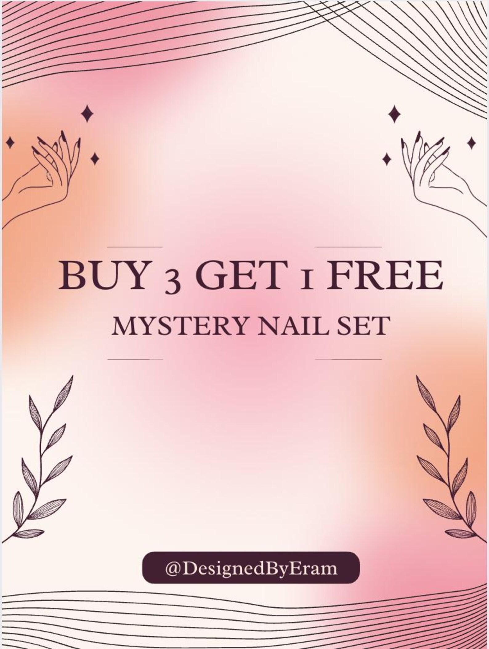 Handmade 3D Monkey Nails French Tip Pink and Banna Yellow - Etsy