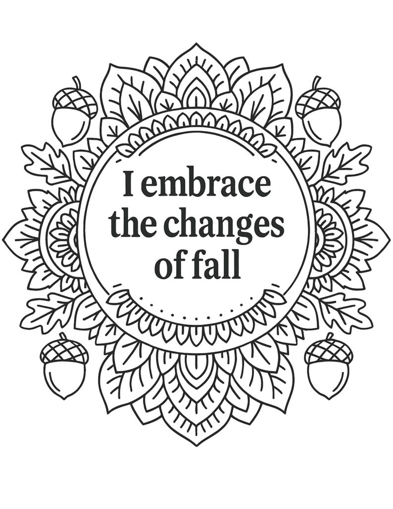 Mandala Mental Health Affirmation Coloring Book | Self-care Pages ...