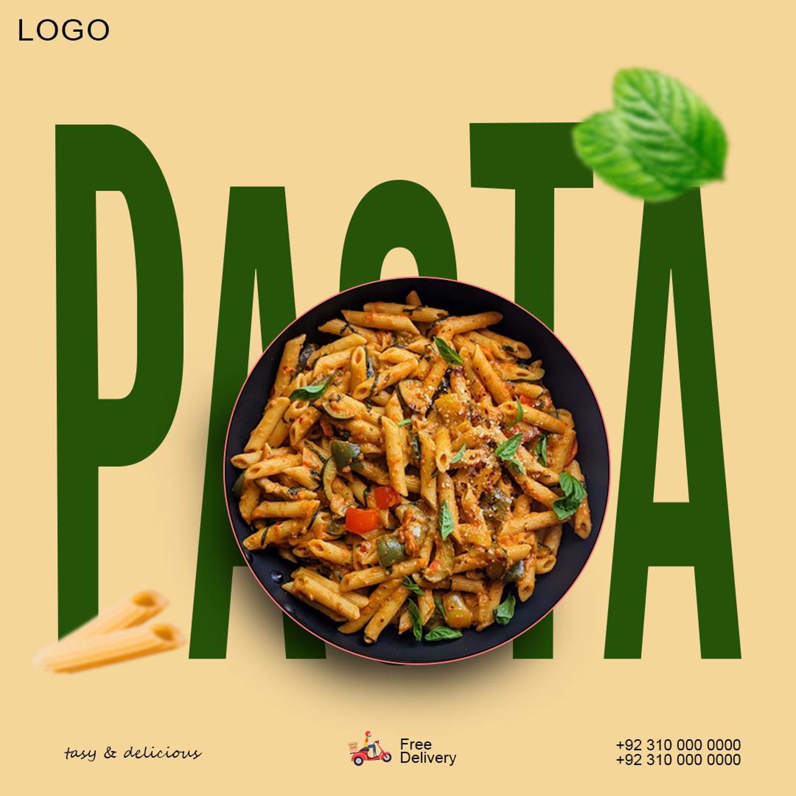 Restaurant Post, Template for Restaurant, Social Media Post, Restaurant ...