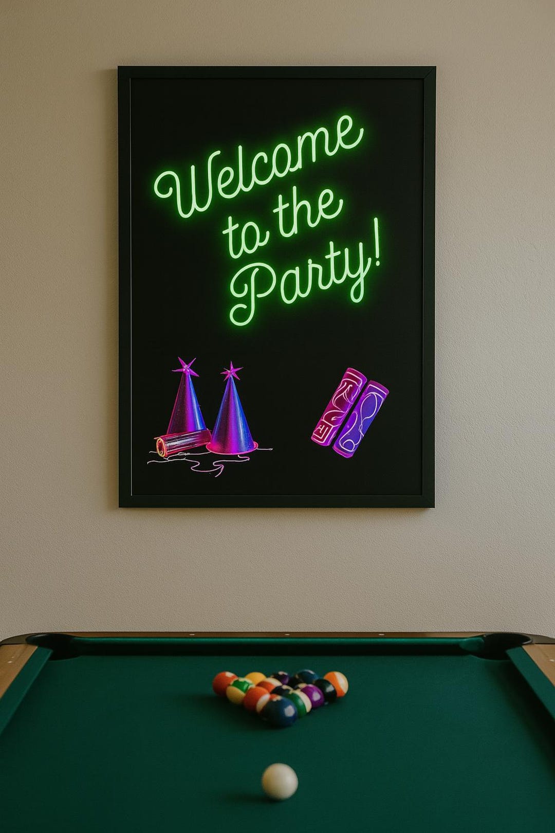 Welcome to the Party! Neon Sign, Digital Wall Art Printable Bundle ...