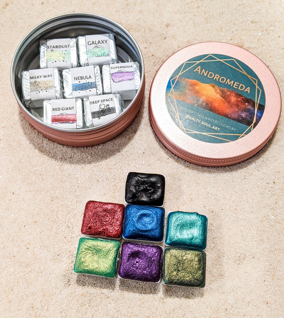 Andromeda Palette - Fine Artisan Watercolor Paint by Salty Soul Art - Etsy