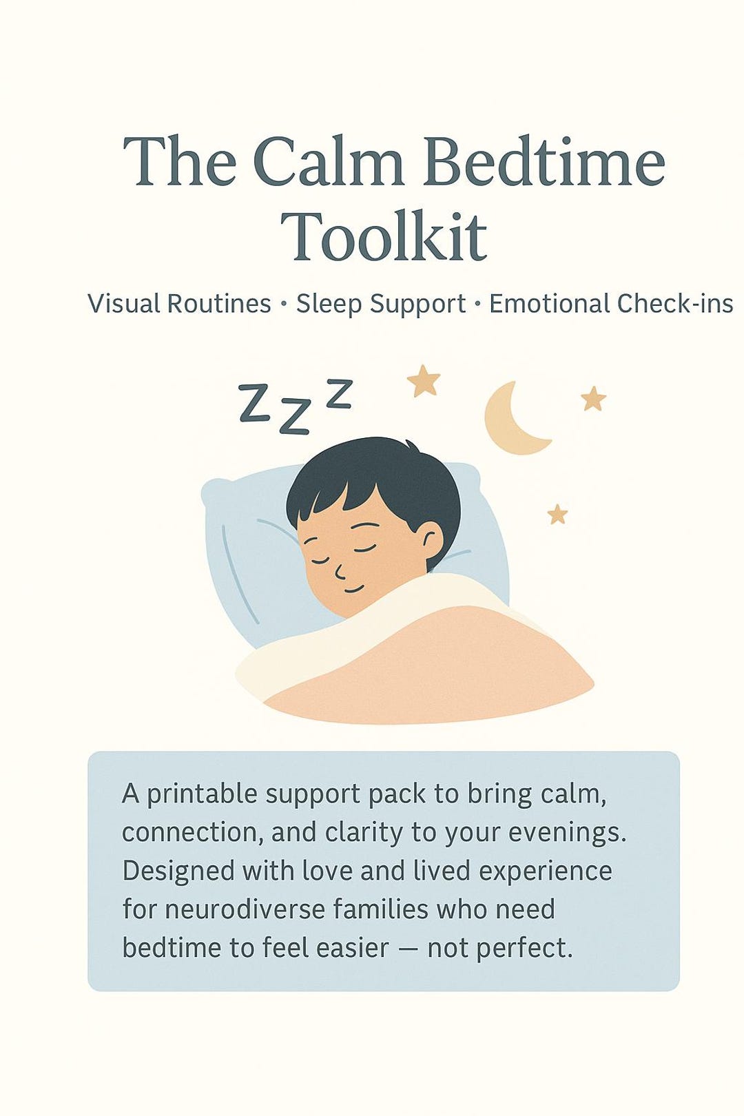 The Calm Bedtime Toolkit | Visual Supports for Neurodiverse Children ...