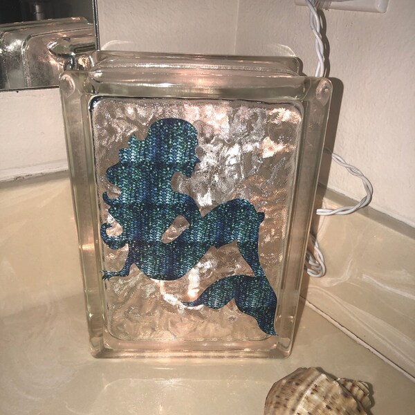 Glass Block Lamp - Etsy