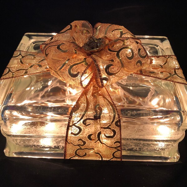 Lighted Glass Block - Etsy