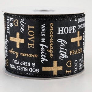 BLACK SATIN Compassion Prayers Walk in Faith Encourage God Bless You ...