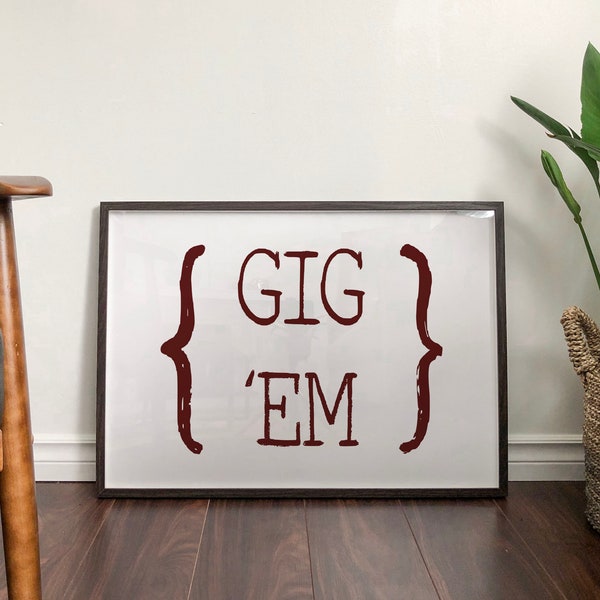 Gig Em Aggies - Etsy