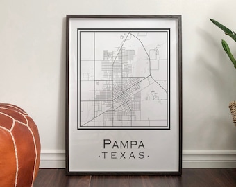 Dumas Texas Map digital Download - Etsy