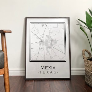 Mexia Texas Map [digital Download] - Etsy