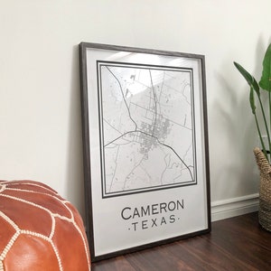 Cameron Texas Map [digital Download] - Etsy