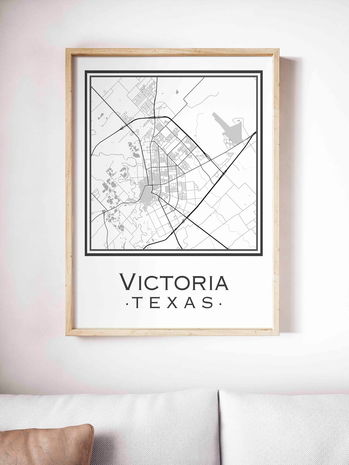 Victoria Texas Map [digital Download] - Etsy Canada