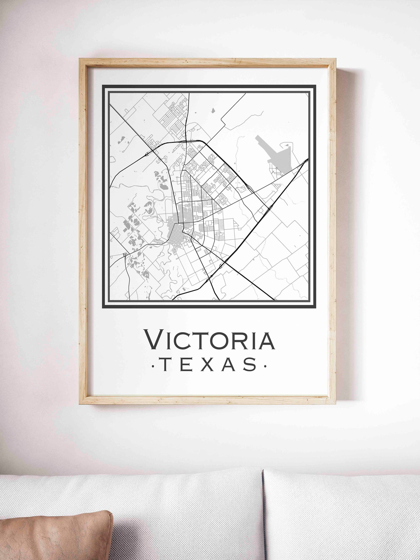 Victoria Texas Map [digital Download] - Etsy Canada