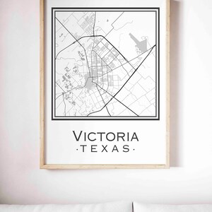 Victoria Texas Map [digital Download] - Etsy Canada