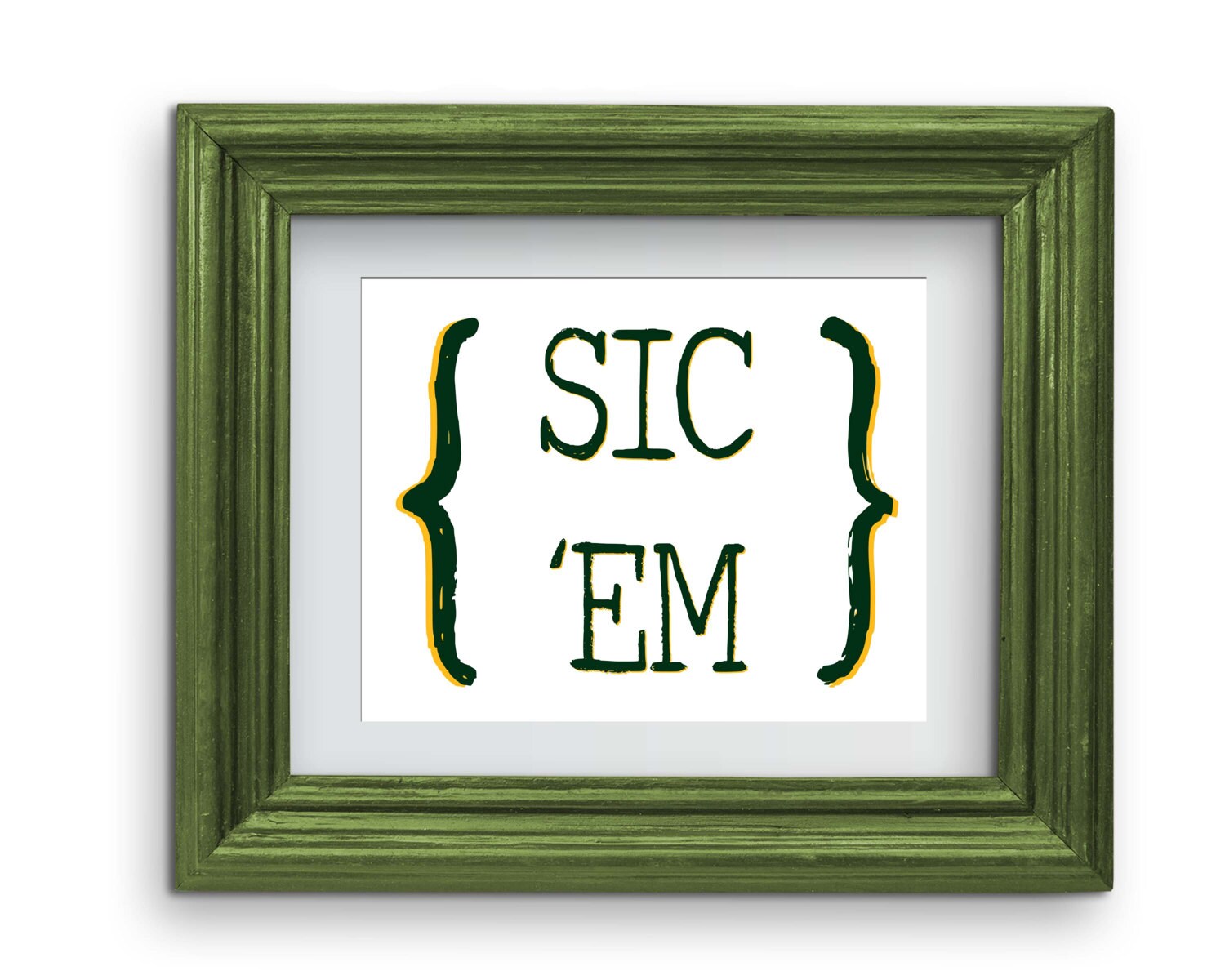 Sic 'Em Bears Print Baylor Digital | Etsy