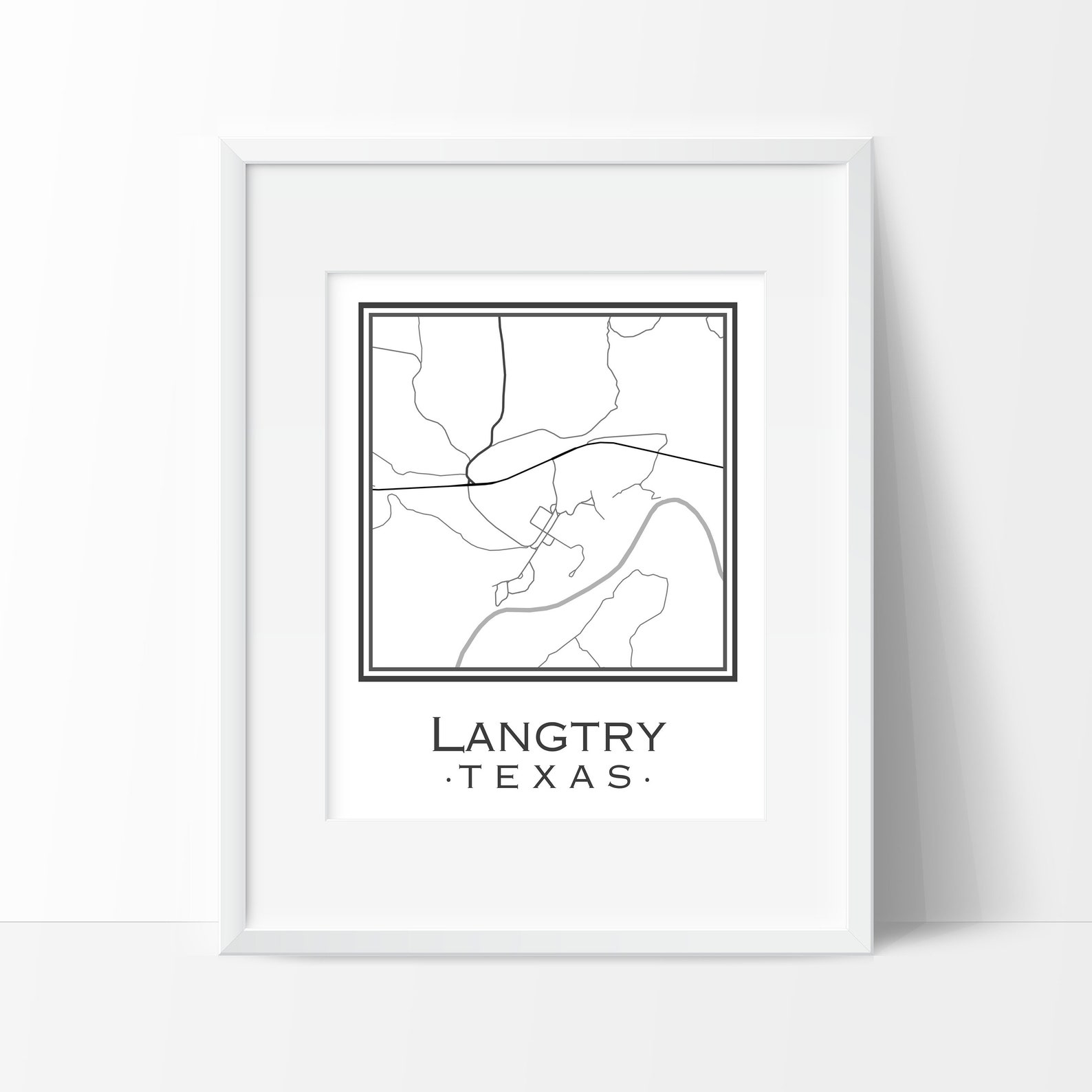 Langtry Texas Map digital Download - Etsy