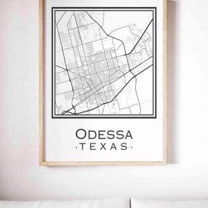 Odessa Texas Map [digital Download] - Etsy