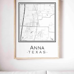 Anna Texas Map [digital Download] - Etsy