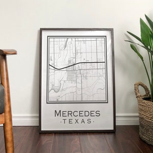 Mercedes Texas Map [digital Download] - Etsy
